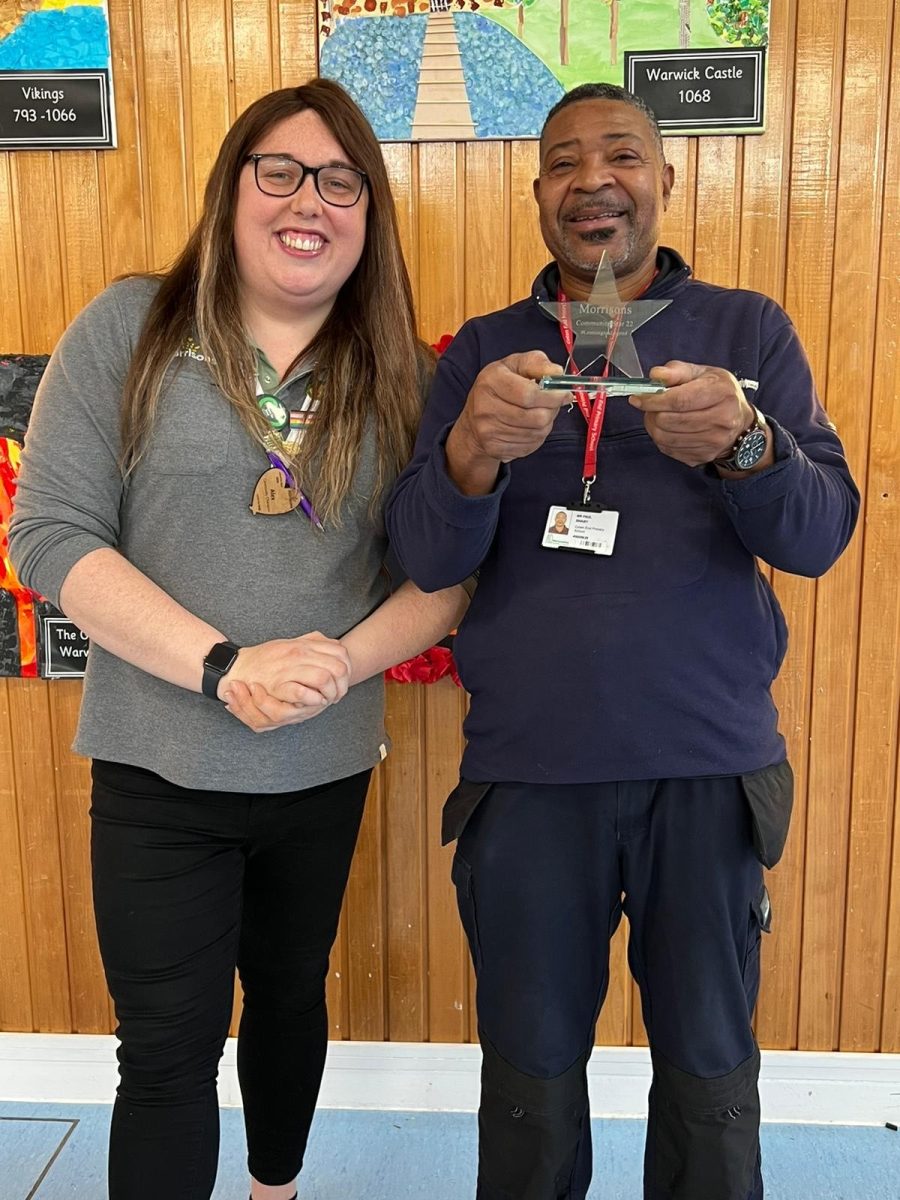 Leamington school caretaker receives Morrisons Community Star Award ...