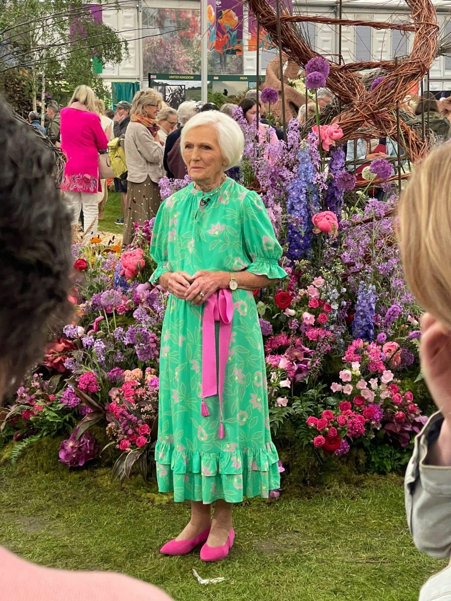 Mary Berry appraises Moreton Morrell College's installation at Chelsea ...